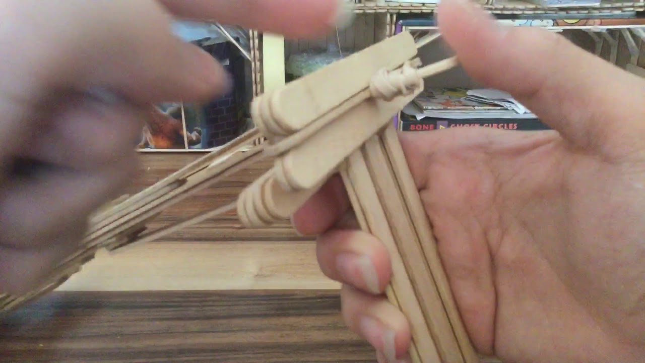 Popsicle stick stuffs- “popsicle gun” (mark 1) - YouTube