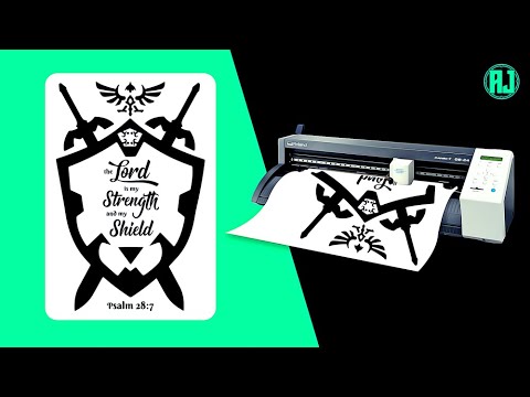 Vinyl Crafting 101: Making a Zelda Shield Sign - YouTube