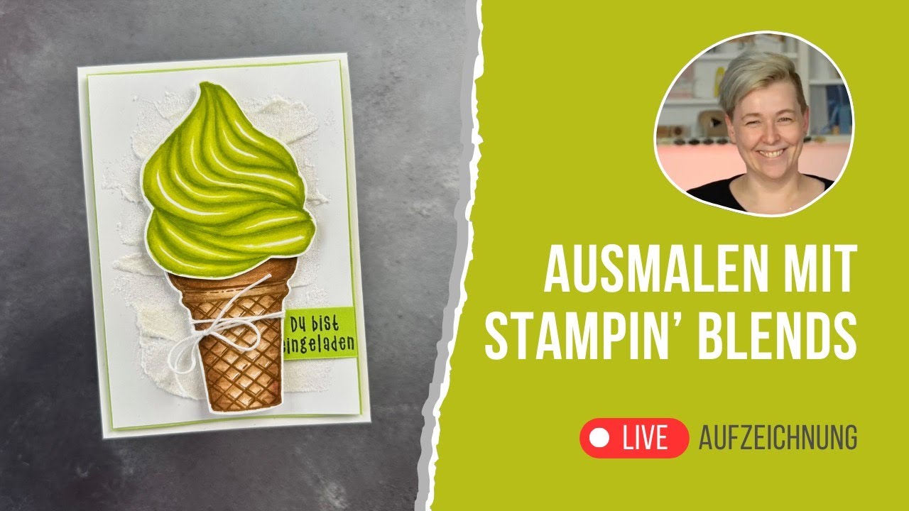 mit Stampin' Blends von Stampin’ Up! ausmalen - Eiscreme-Fantasie ...