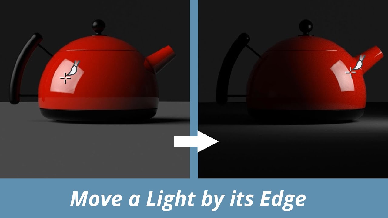 Position a Light in your 3D Software by its Edge - YouTube