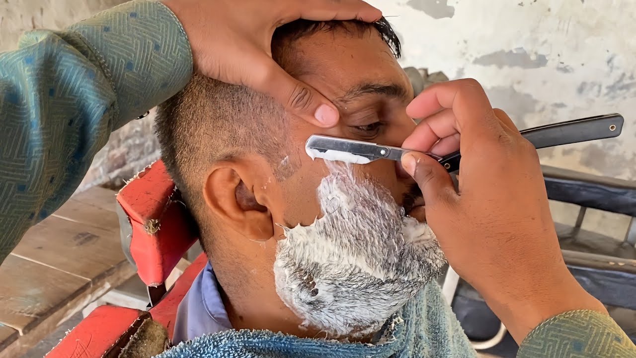 ASMR Fast Shave with Youngest Barber in The World Barbershop - Straight ...