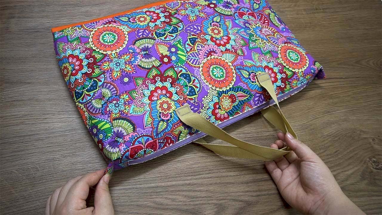 How To Sew A New Bag Simpler | Sewing Laptop Bag Super EASY - YouTube