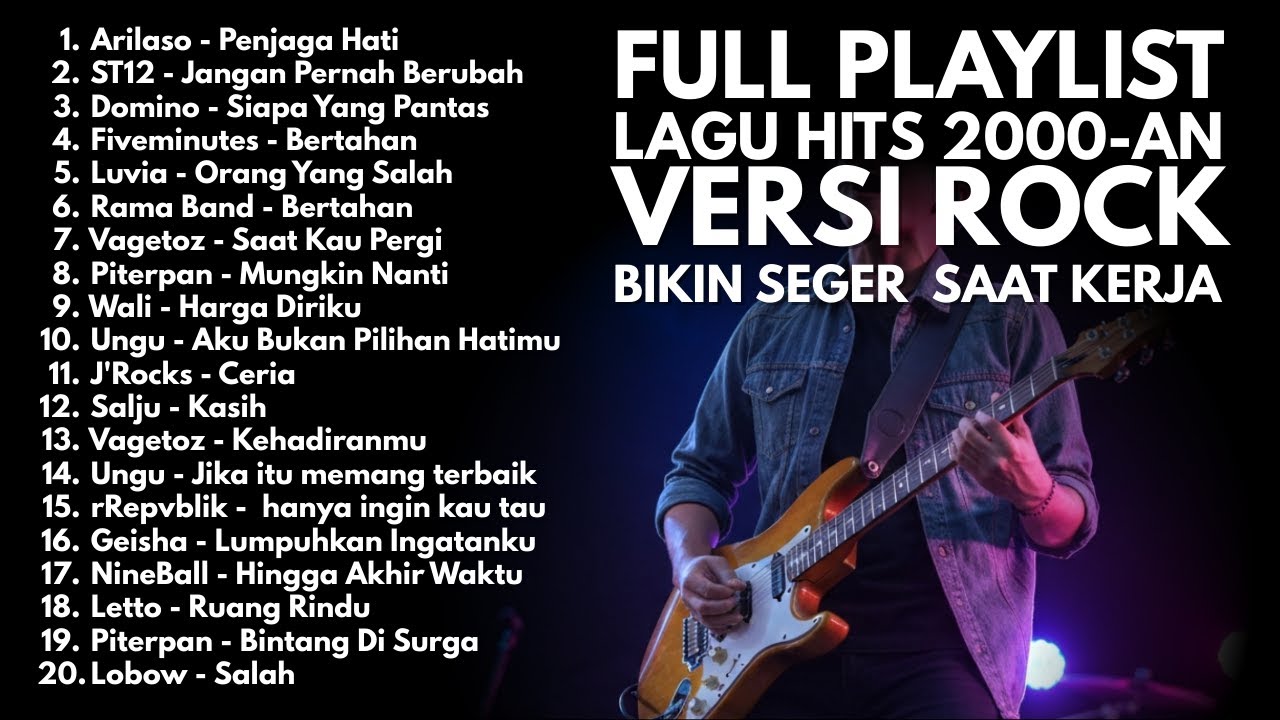 GOKIL! FULL ROCK‼️LAGU INDONESIA 2000-AN PALING HITS | Plyalist Full ...