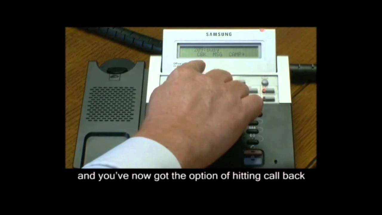 How to Use OHVA on a Samsung Telephone System - YouTube
