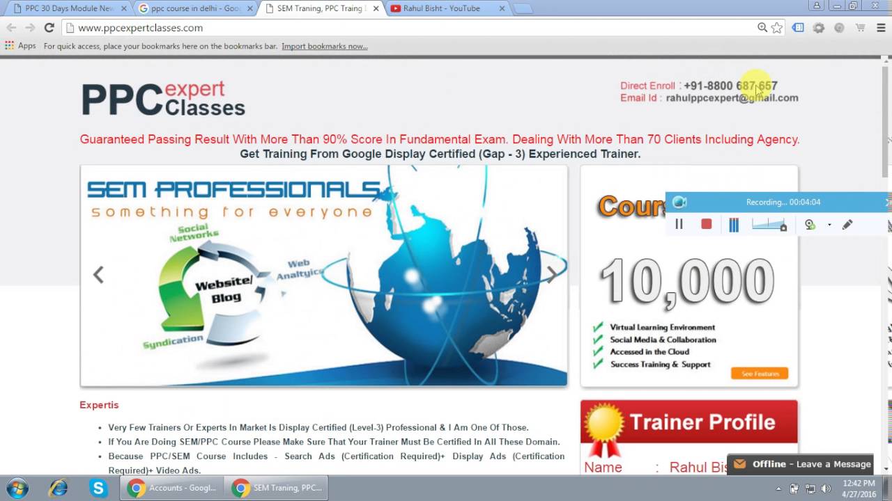 PPC Certification Course by Rahul Bisht - YouTube