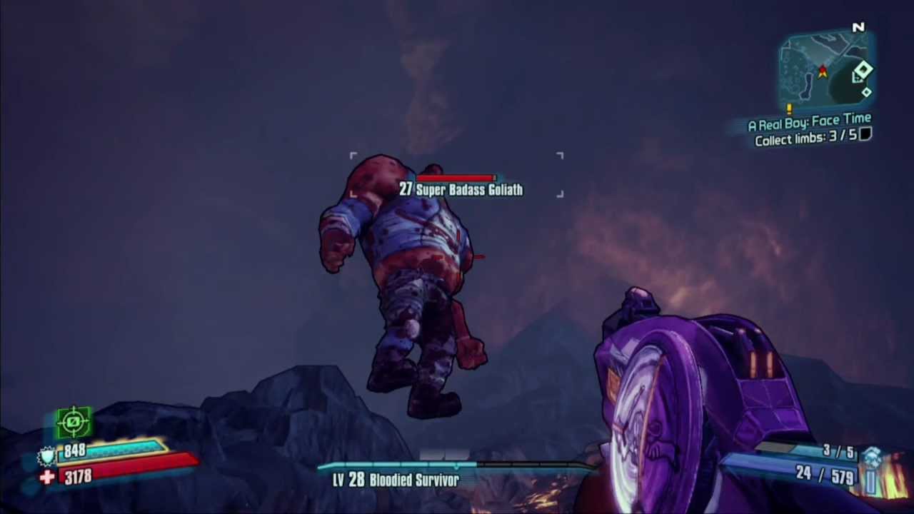 Super Badass Gravity Defying Goliath (Borderlands 2 Glitch) - YouTube