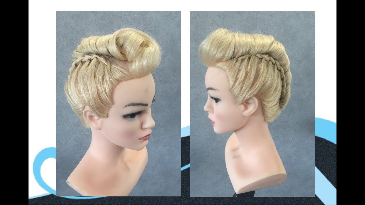 Verticale rol met vlechten, Grace Kelly rol with braids - YouTube
