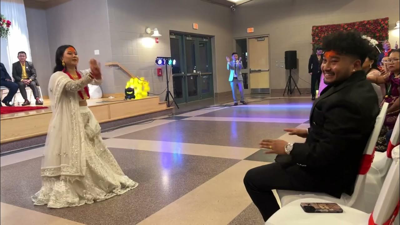 Best Bridal Dance | Nepali Wedding Reception | Groom astonished by his wife's performance ...