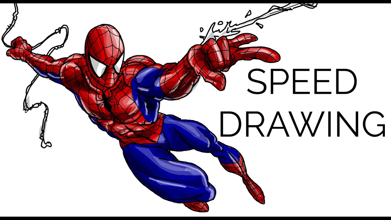 How to Draw Spider-Man (Speed Drawing) - YouTube