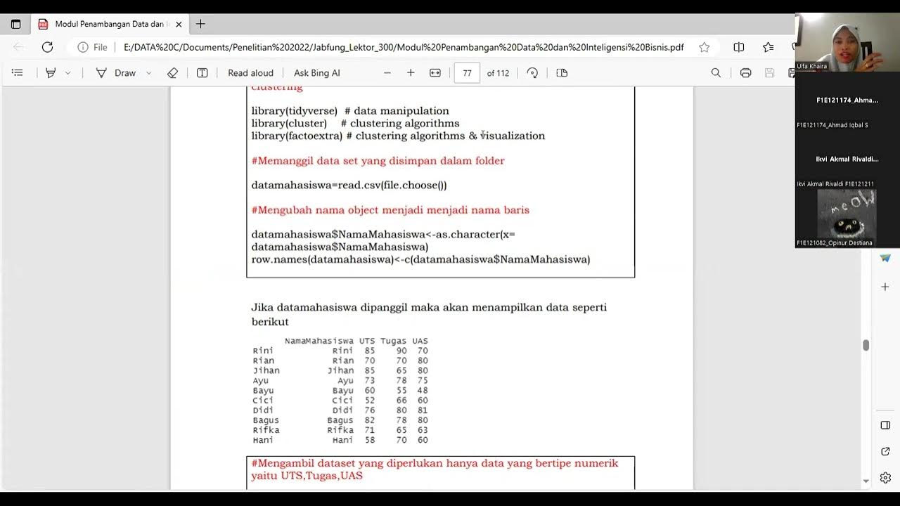 Implementasi K-Means Cluster dengan Programming R - YouTube