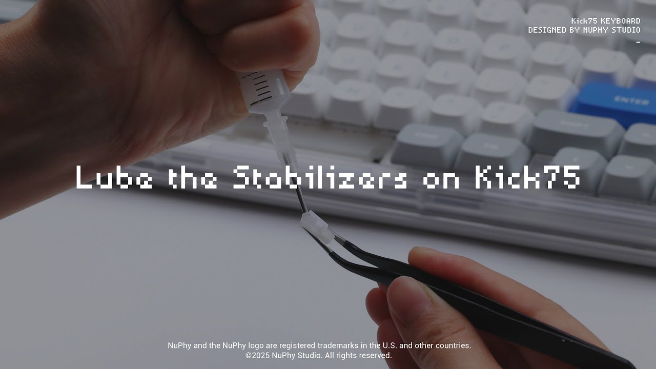 Kick75 - How to Lube the Stabilizers - YouTube