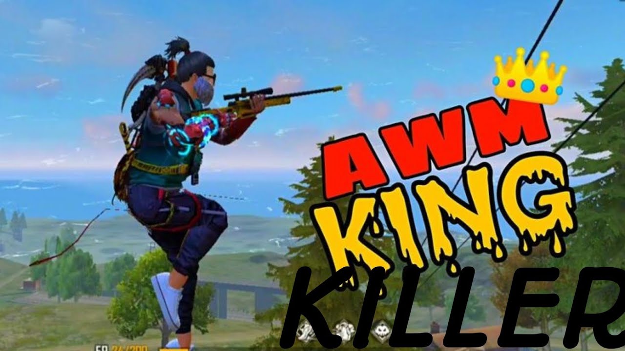 AWM KING FREE FIRE PURA DEKO #freefire #viral - YouTube