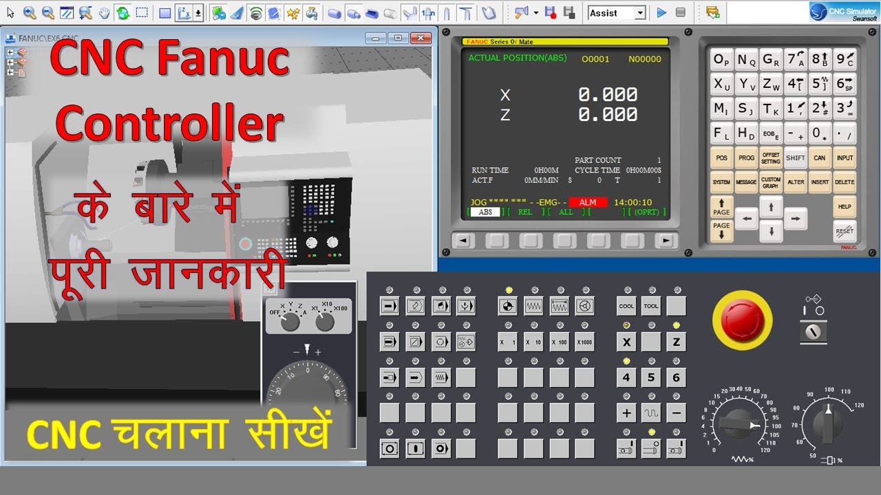 Fanuc CNC Controller basic overview! learn CNC machine - YouTube