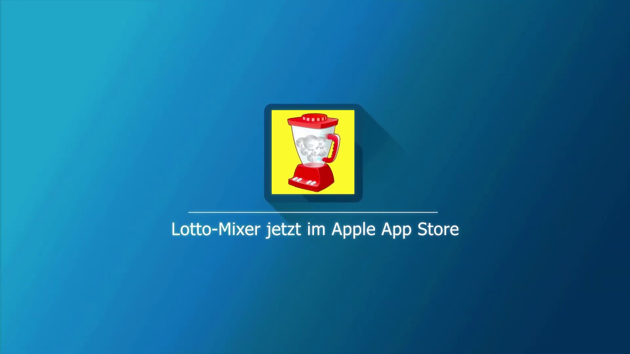 Lotto Mixer iOS App | 6aus49 Eurojackpot Glückszahlen mischen - YouTube