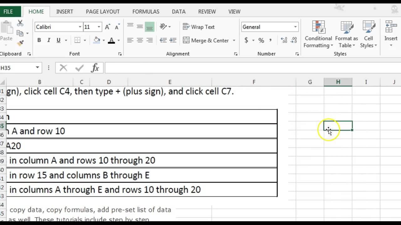 Excel - Basic terminology - YouTube