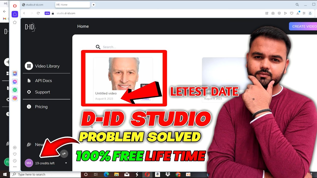 Studio D-ID 0 Credit Problem | Ai Video Free me kaise Banaye |studio ...