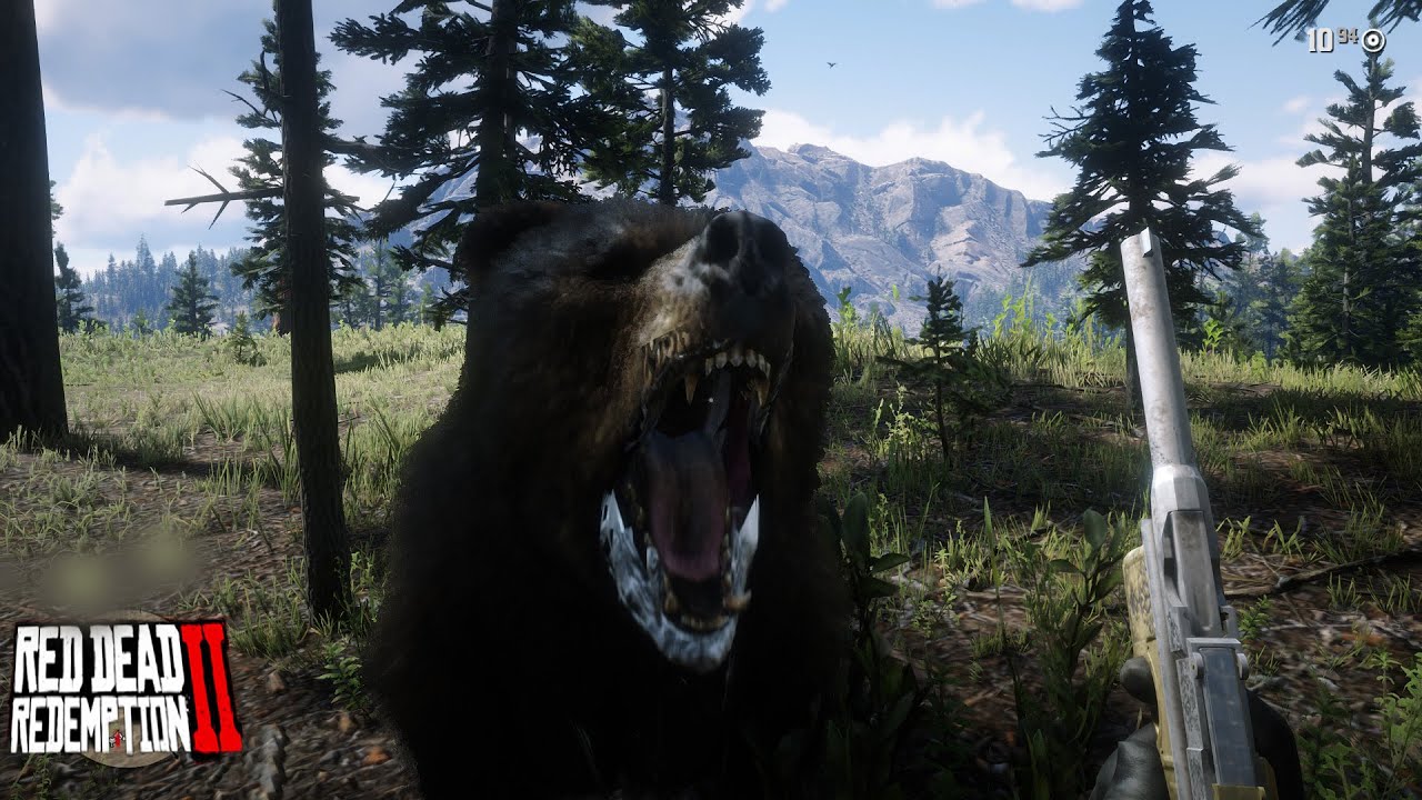 Bear Attack in Red Dead Redemption 2 - really Scarry 😨 - YouTube