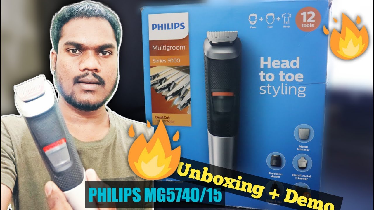 Best Philips 5000 Series Multigroom Dual Cut Trimmer Review in Hindi ...