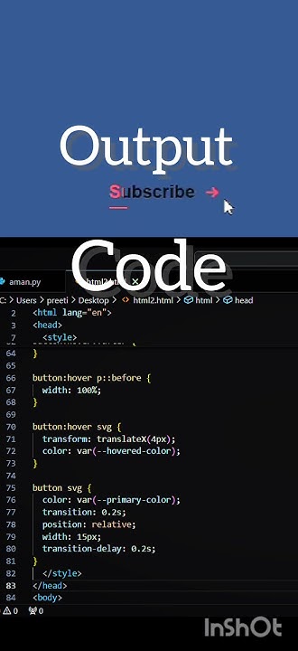 Button Animation In Html Css Part 21 Html Css Coding Youtube