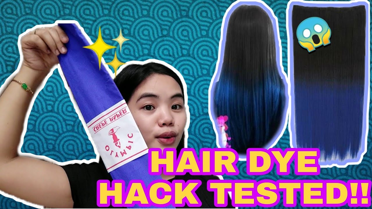 DIY HAIR DYE USING CREPE PAPER | HAIR HACKS | CHEAP AND EASY HAIR ...
