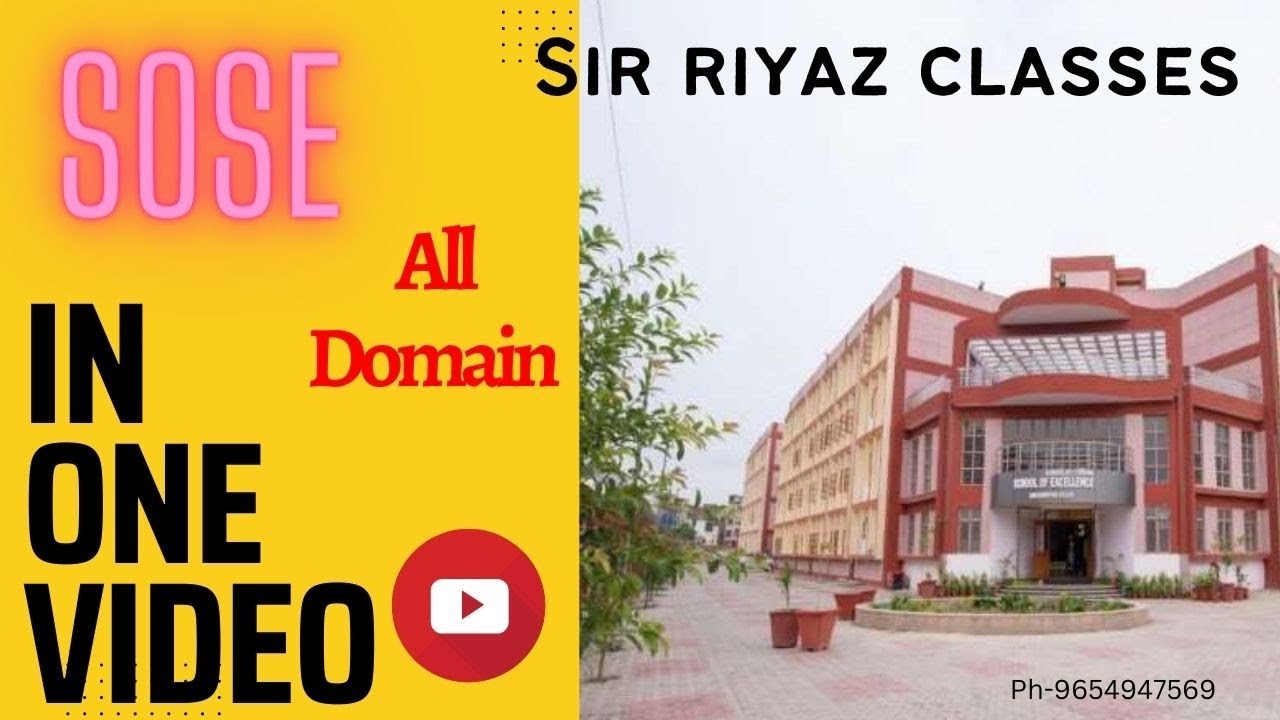 SOSE All Domain In one video ||sose|Entrance #sose #stem #sosestem ...