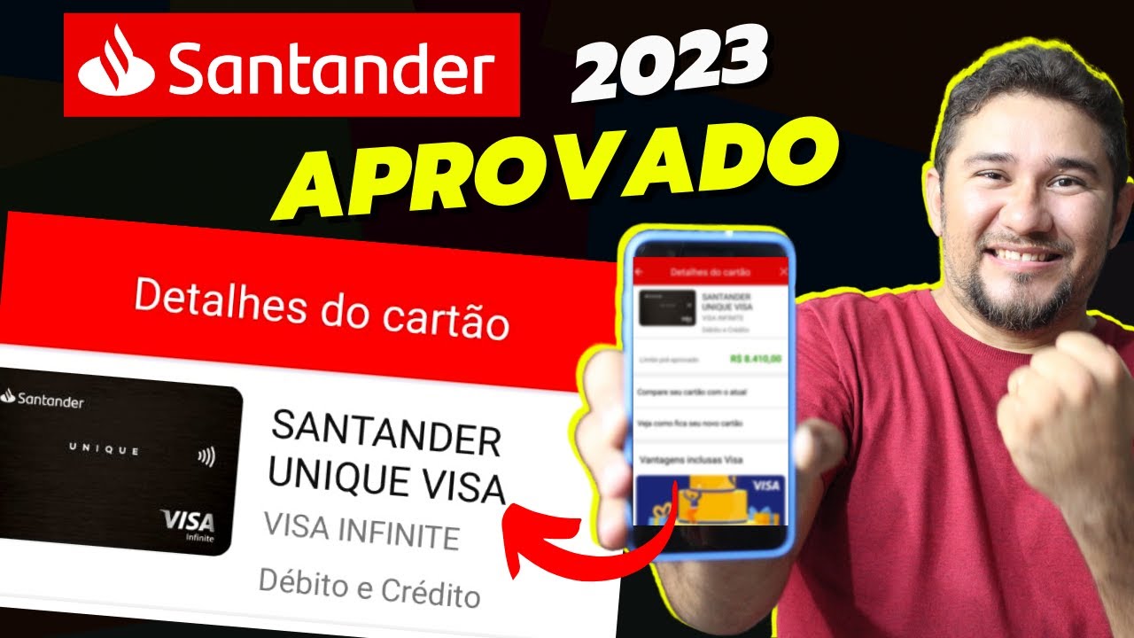 🔴SANTANDER! FINALMENTE CONSEGUI O CARTÃO UNIQUE VISA INFINITE FÁCIL ...