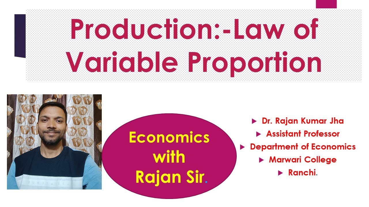 Production:- Law of Variable Proportion - YouTube