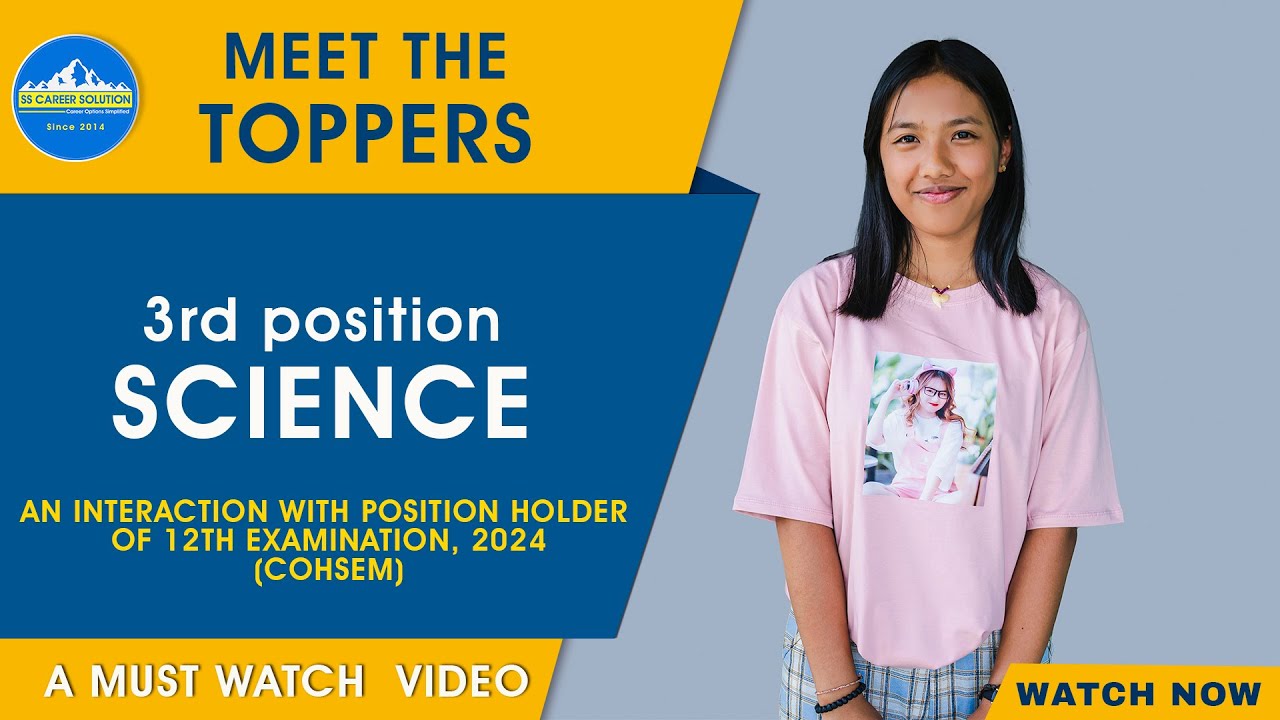 Meet the Toppers by SS CAREER SOLUTION I Miss Mayanglambam Sania (3rd position Holder 2024 COSEM ...