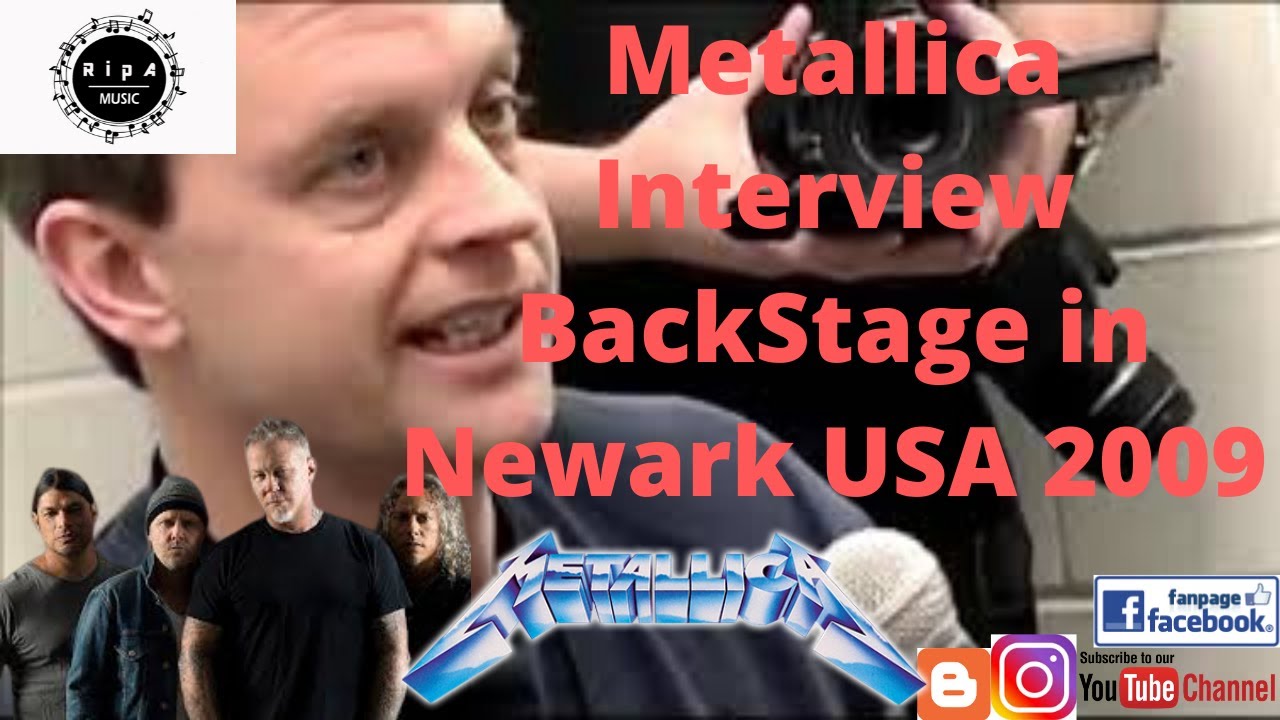 Metallica Interview BackStage in Newark USA 2009 - YouTube