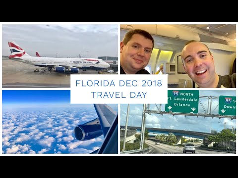 Walt Disney World & Florida Vlog - Dec 2018 - Day 1 - Travel Day - British Airways to Miami