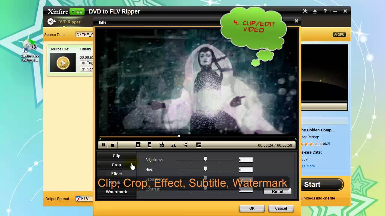 Free download Xinfire Free dvd to flv ripper to rip dvd to flv - YouTube
