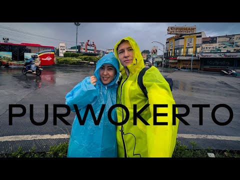 Walking in the Rain in Purwokerto, a small Indonesian City in Java