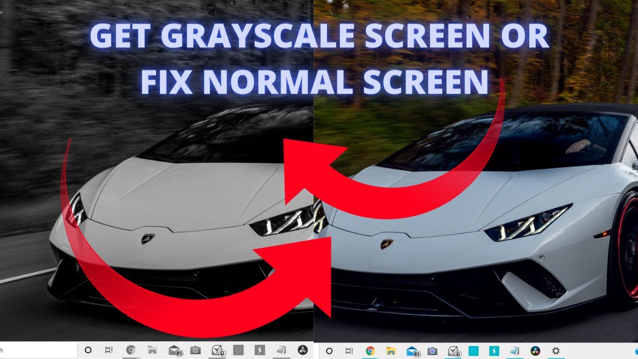 How To GRAYSCALE Your Screen On Windows 10 *2021* (FAST) - YouTube