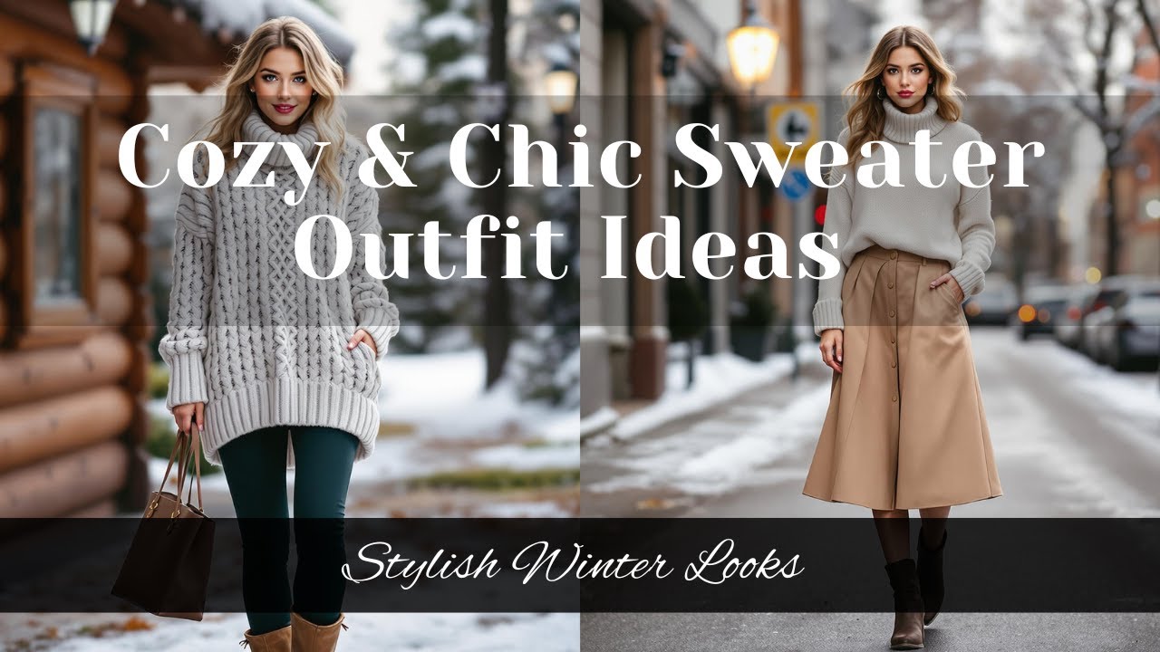 Cozy & Chic Sweater Outfit Ideas for Stylish Winter Looks - YouTube