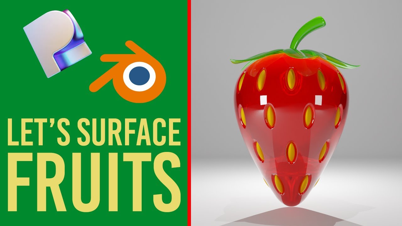 CAD Surfacing a Strawberry with Plasticity & Blender - YouTube