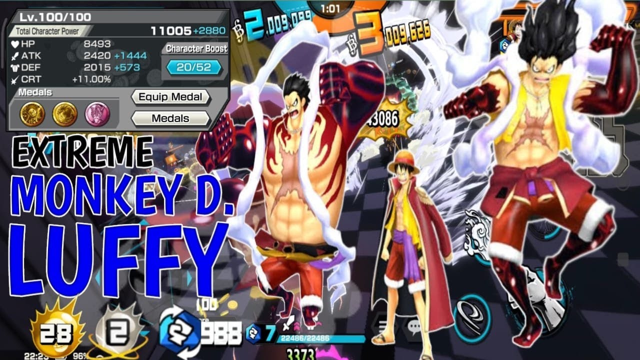 EXTREME LUFFY GAMEPLAY | ONE PIECE BOUNTY RUSH | OPBR - YouTube