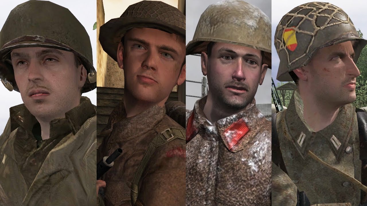 Call of Duty 2 - All Multiplayer Characters Voice Lines - YouTube