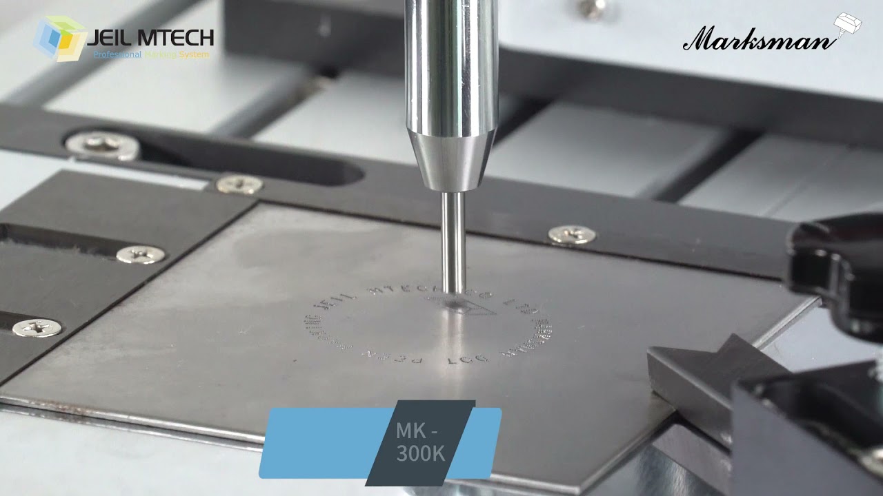 MK-300K stand alone marking machine - YouTube