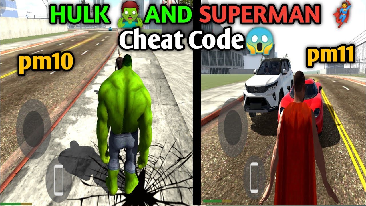 Hulk 🧟‍♂️ And Superman 🦸‍♂️Ka Cheat Code#indianbikedriving3dnewupdatekabayega # ...