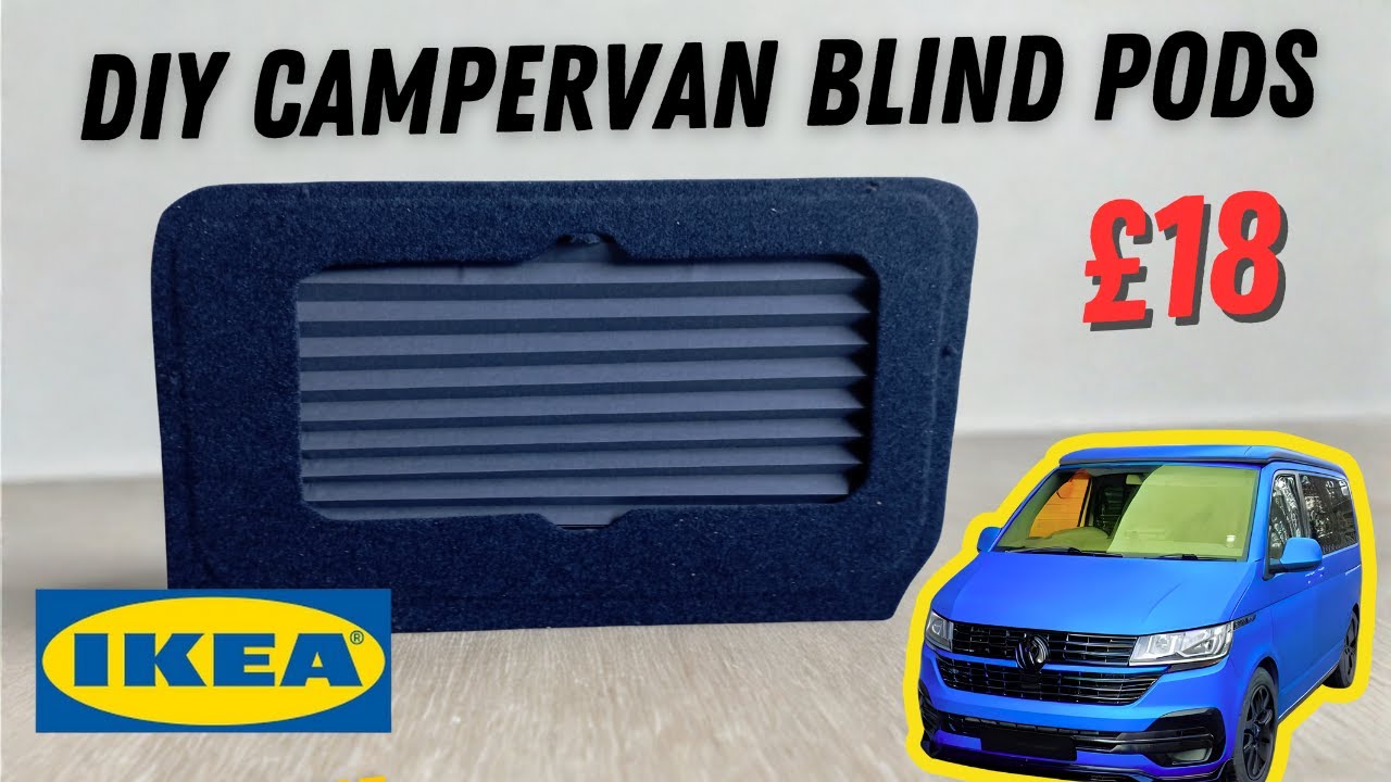 How to make DIY campervan blinds. IKEA Hack. Transporter T5 build ...