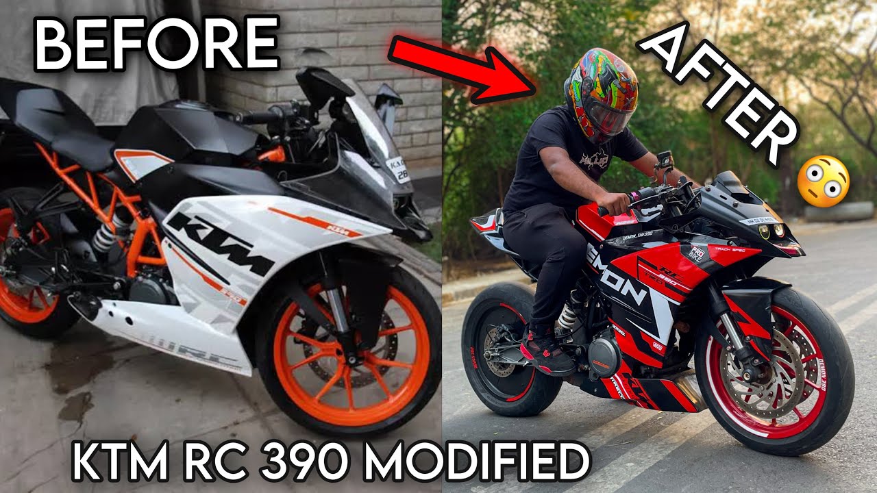 KTM RC MODIFIED | Ktm Rc 390 BS3 Full wrap | #ktmrc #ktmindia # ...