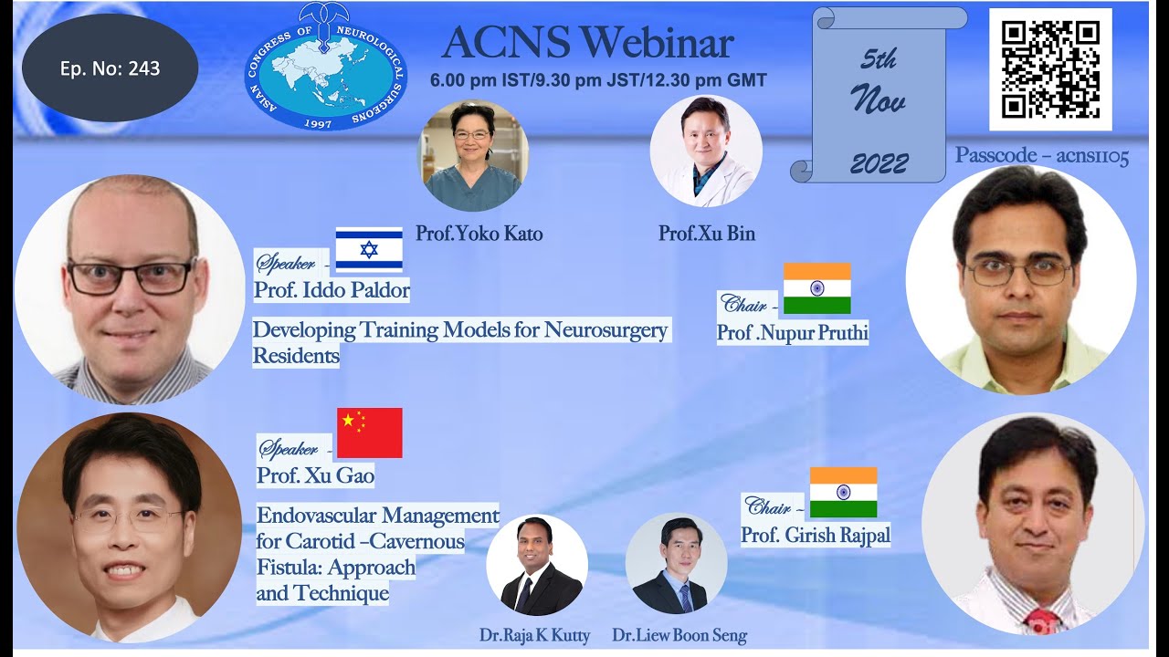 ACNS Webinar - Nov 5 -Training Models for residents in Neurosurgery ...