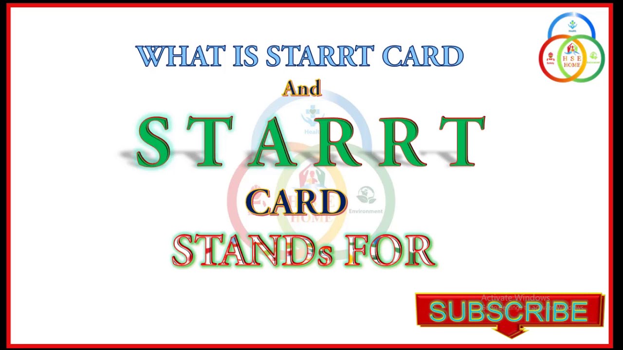 What is STARRT CARD, full form of STARRT Card, STARRT card Definition ...