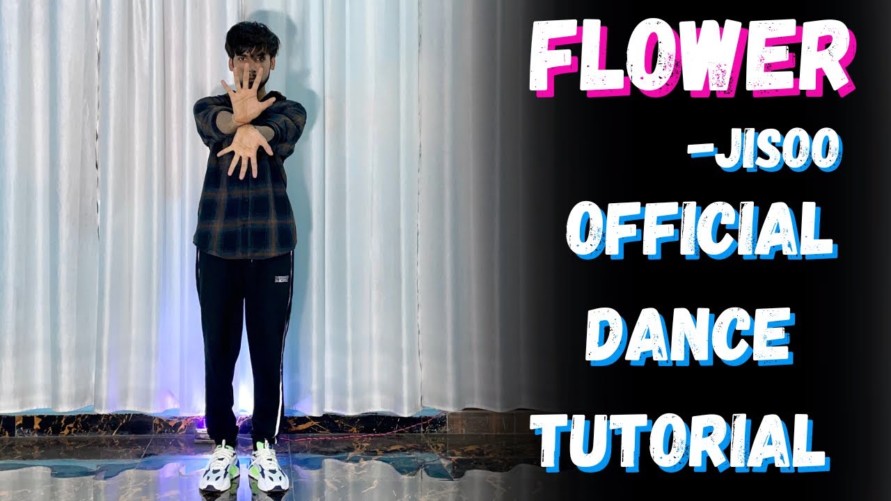 JISOO -' Flower' Mirrored Dance Tutorial Easy Step By Step #jisoo - YouTube
