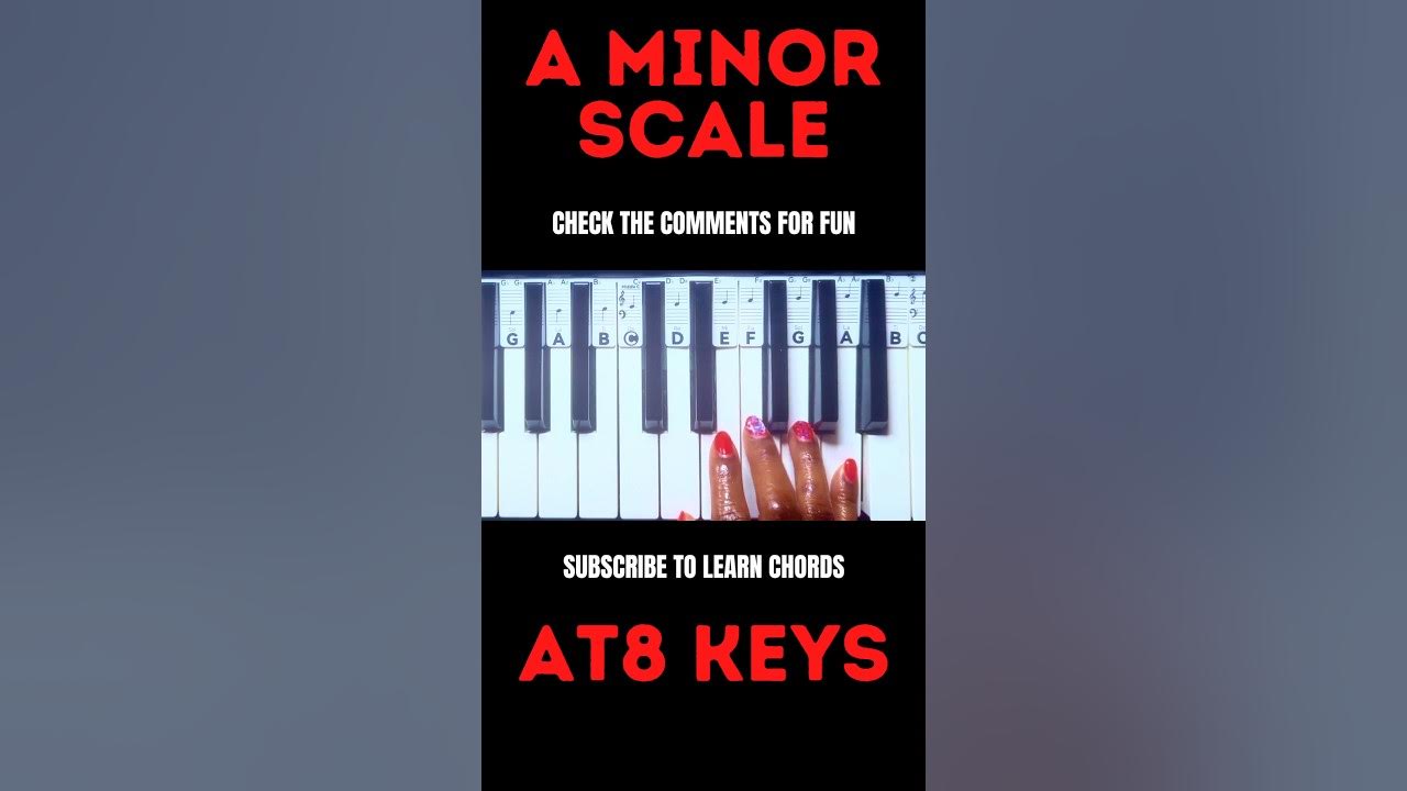 How to Play the A Minor Scale - Piano Lessons - YouTube