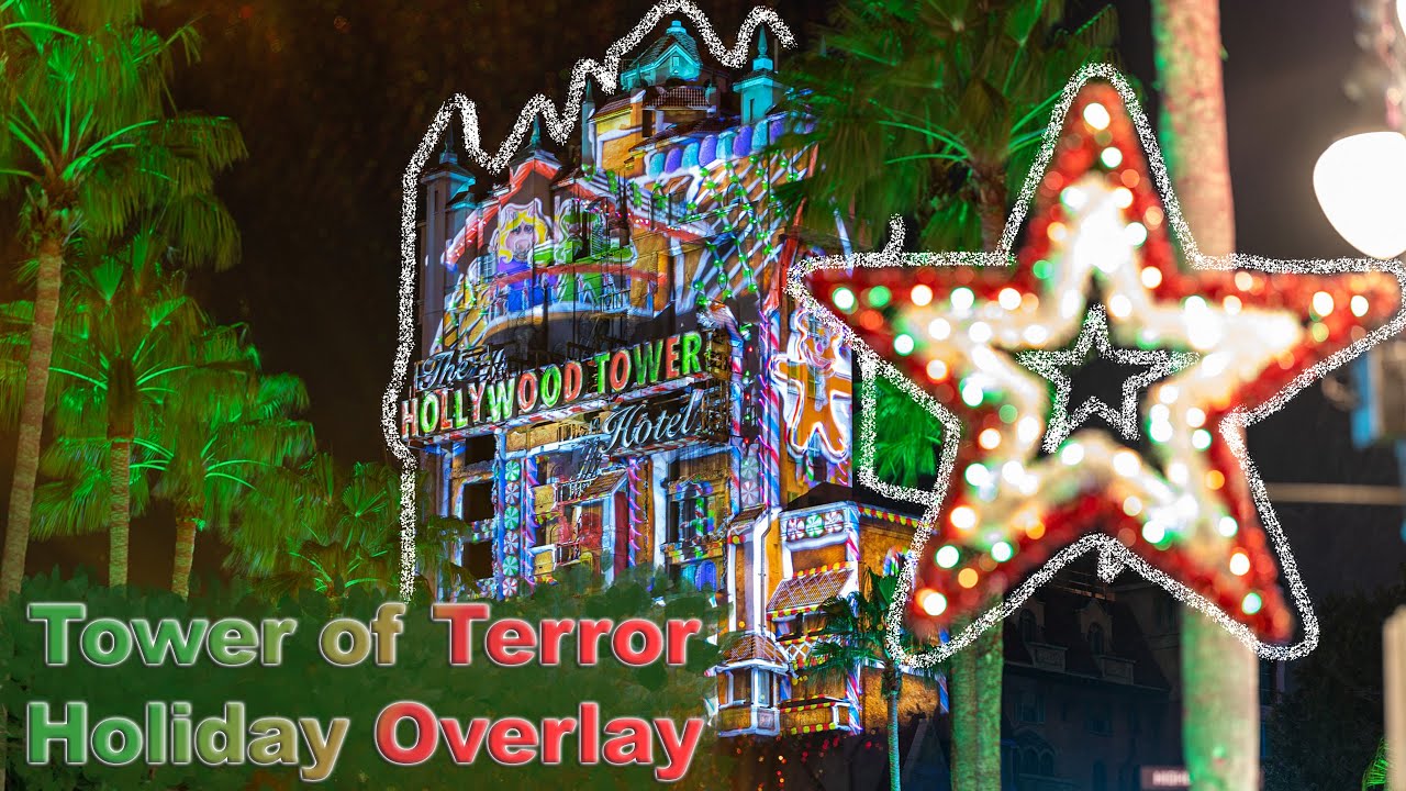 8K Tower of Terror Holiday Overlay in Disney's Hollywood Studios VR180 ...