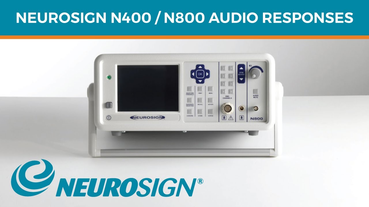 Neurosign N400 & N800 Nerve Monitor - Audio Responses - YouTube