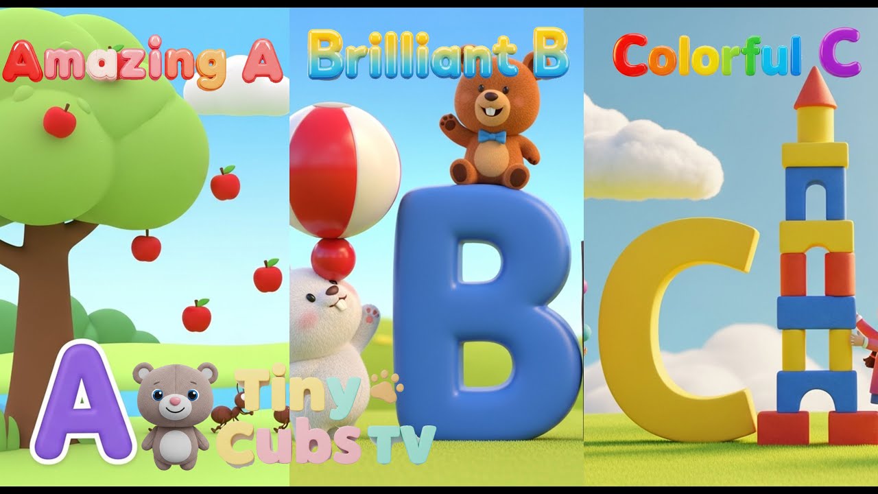 ABC Song for Kids | Learn the Letters A, B, C, nursery rhymes, Tiny ...