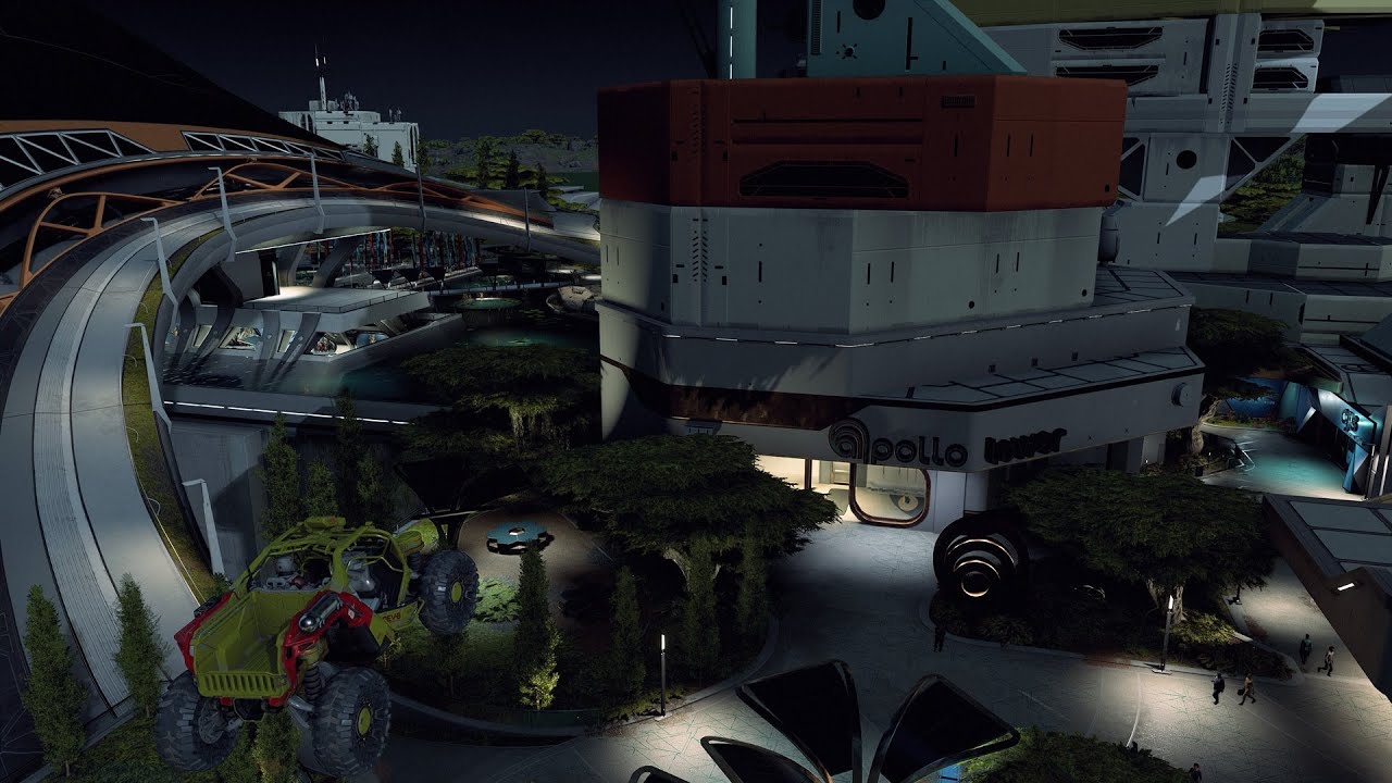 Starfield REV-8 Ground Vehicle - Driving in New Atlantis Let's Try (4K ...