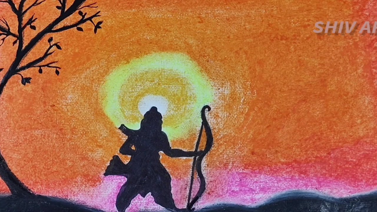 How to draw shree Ram shadow arts #drawing #shivartist713 #yearofyou # ...